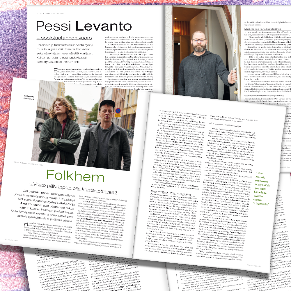 Riffi 1-2024 Pessi Levanto & Folkhem tuotteliaina | Riffi